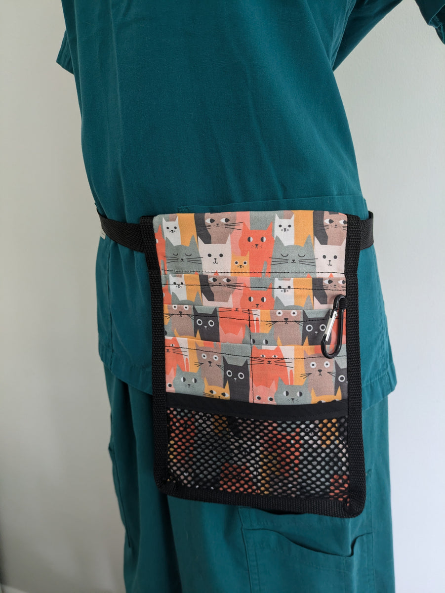 Orange Cats Nurse Pocket Organiser – The Scrub Hat Shop